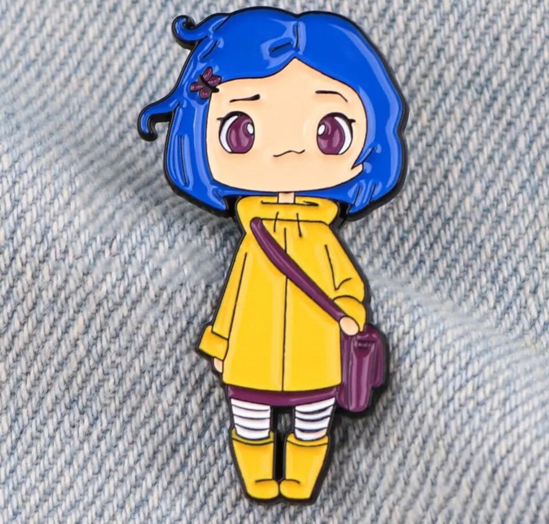 Chibi Coraline Pin - Etsy