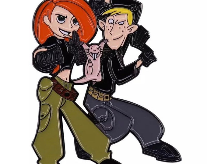 Kim Possible kim, Ron , and Rufus Pin - Etsy Kim Possible kim, Ron , and Rufus Pin - Etsy