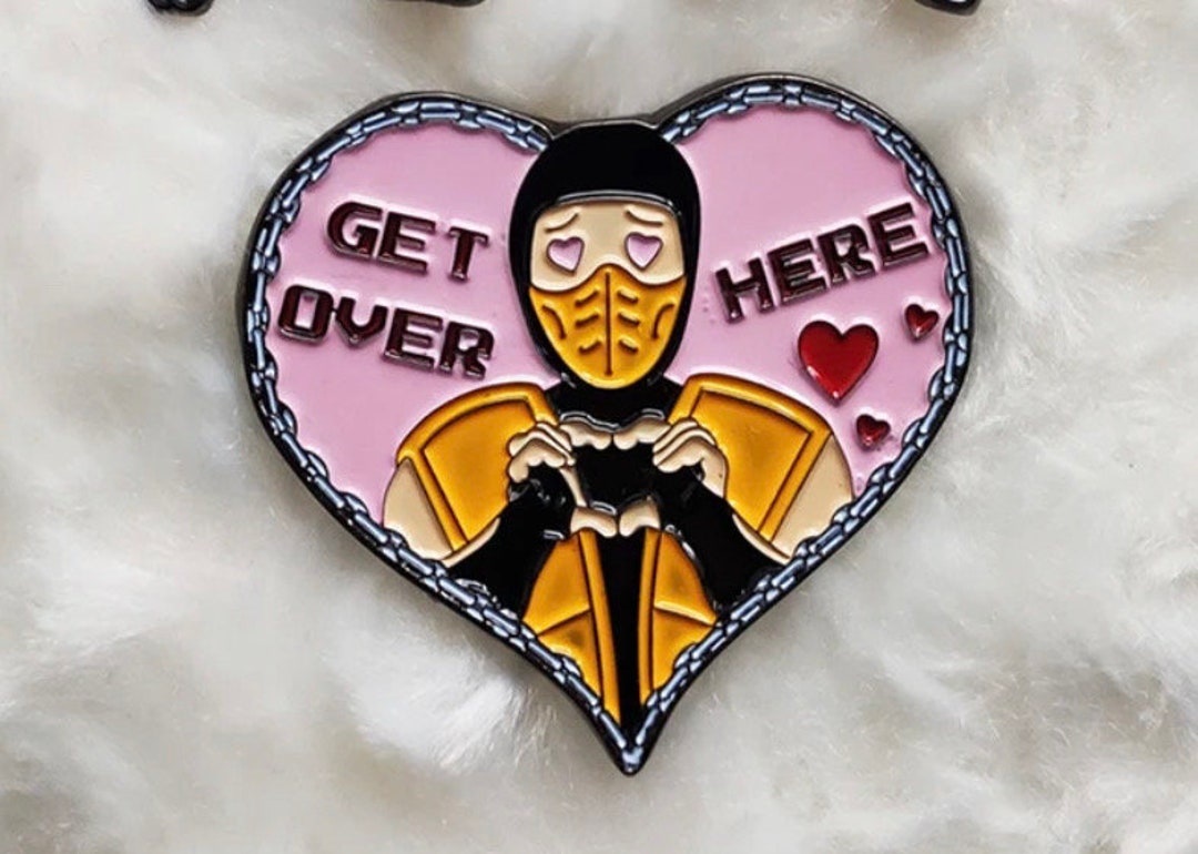 Baby GET OVER HERE Pin - Etsy