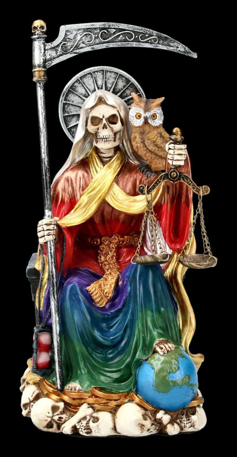 Holy Death All Powerful Santa Muerte with Scythe and Scales | Etsy