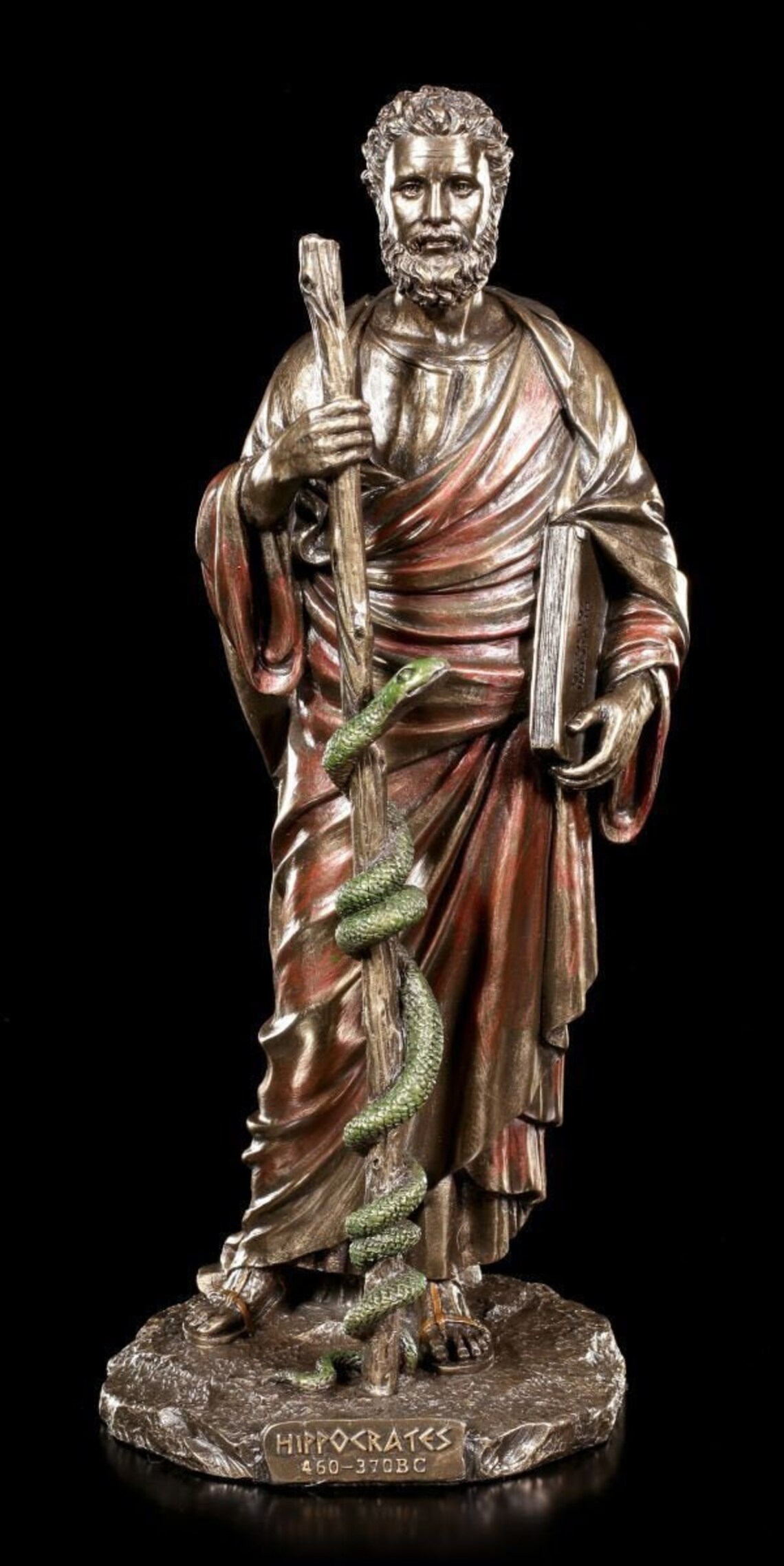 Hippocrates Greek Father of Medicine Holding Book & Staff | Etsy