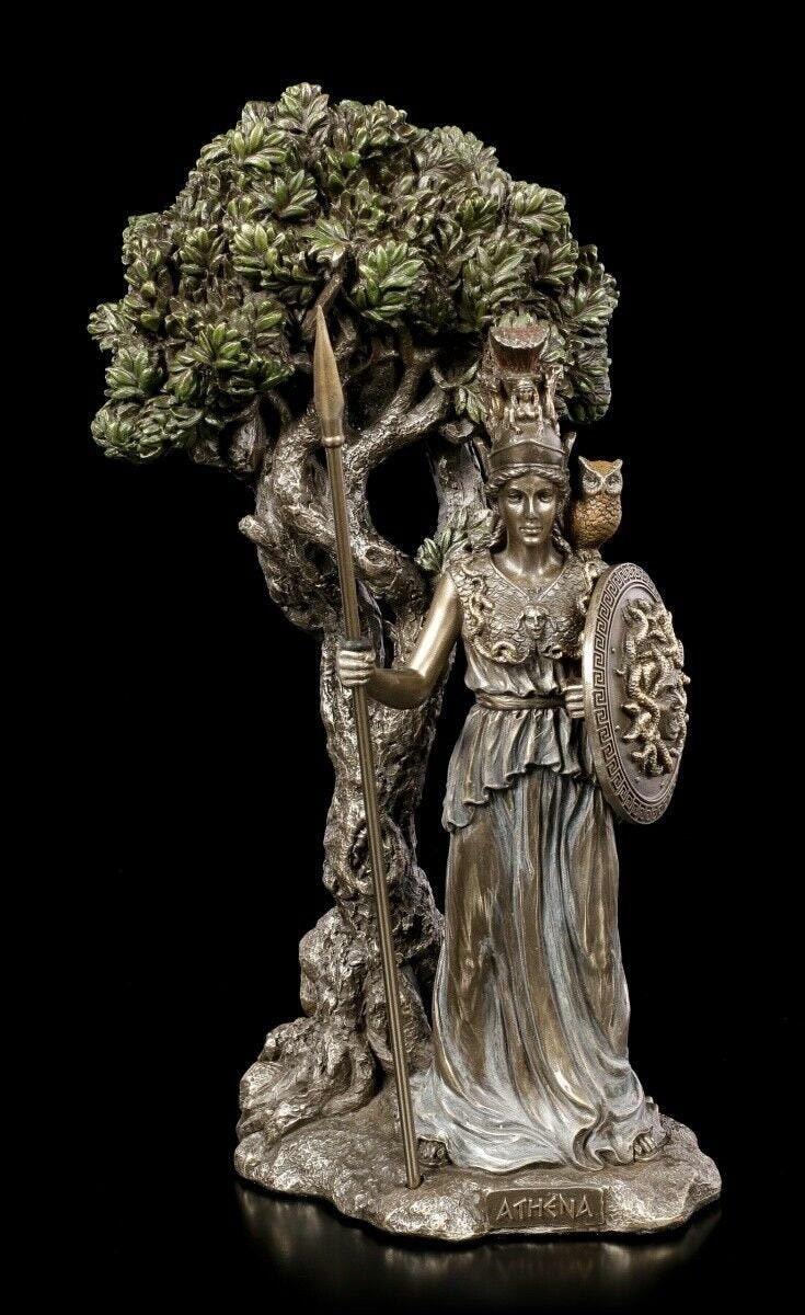 Greek Goddess Athena Under Olive Tree athena statue. athena | Etsy