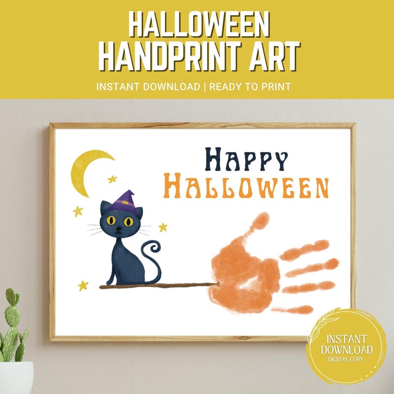 Halloween Handprint Craft - Etsy