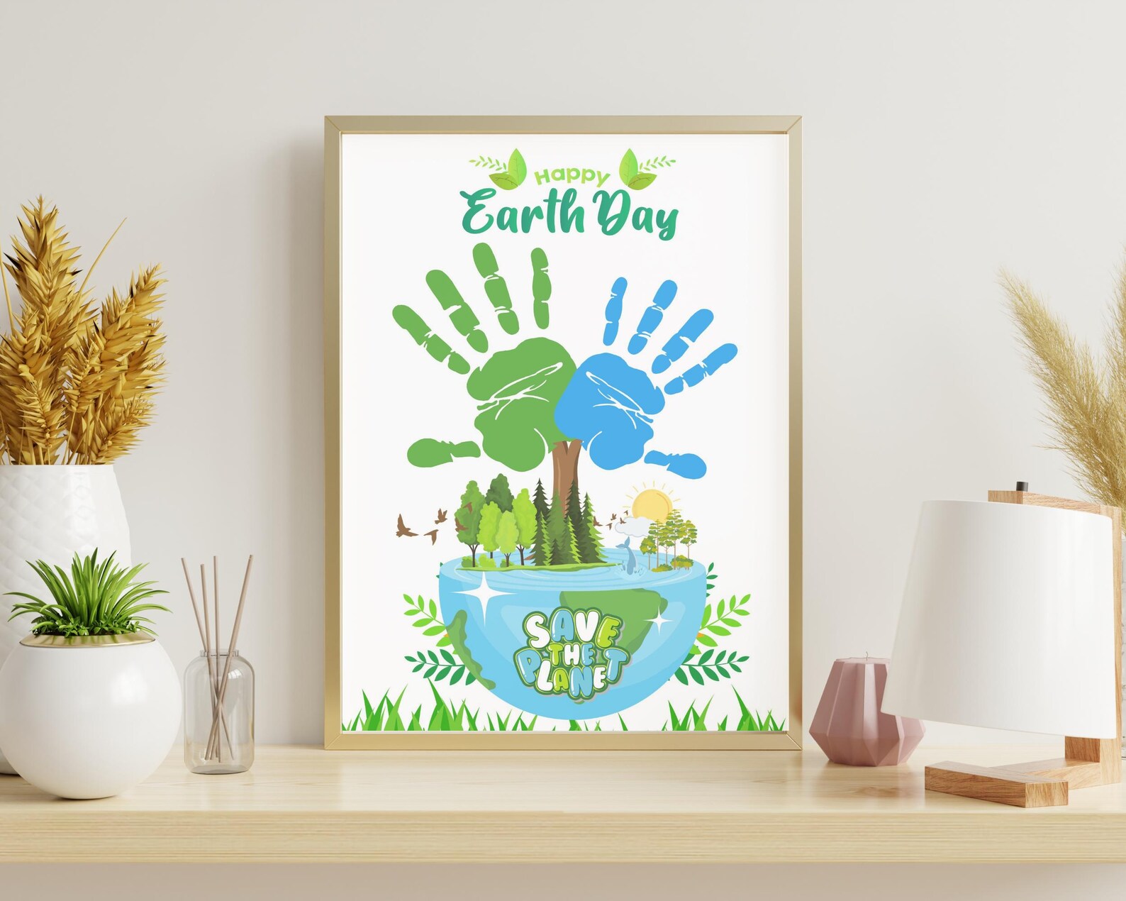 Earth Day Handprint Art, Earth Day Activity, Earth Day Handprint Craft ...