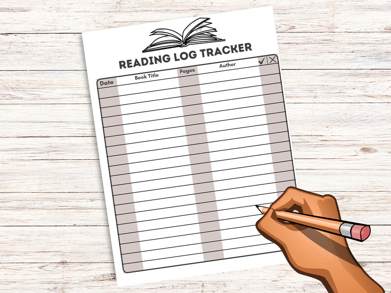 Reading Log Printable, Reading Tracker, Books to Read, Reading Log ...