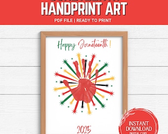 Juneteenth Craft for Kids | Printable Handprint Art | Juneteenth ...