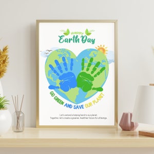Handprint Craft, Earth Day Handprint Craft, Printable DIY Craft ...