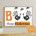 Halloween Boo Handprint Craft, Halloween Craft, Printable Halloween ...