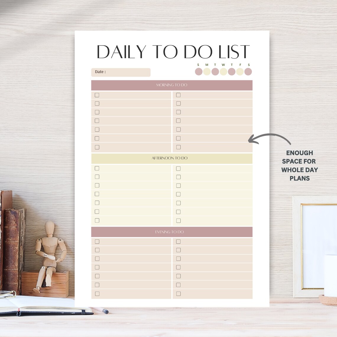 Daily to Do List Printable, to Do List, Daily Planner, Printable Daily ...