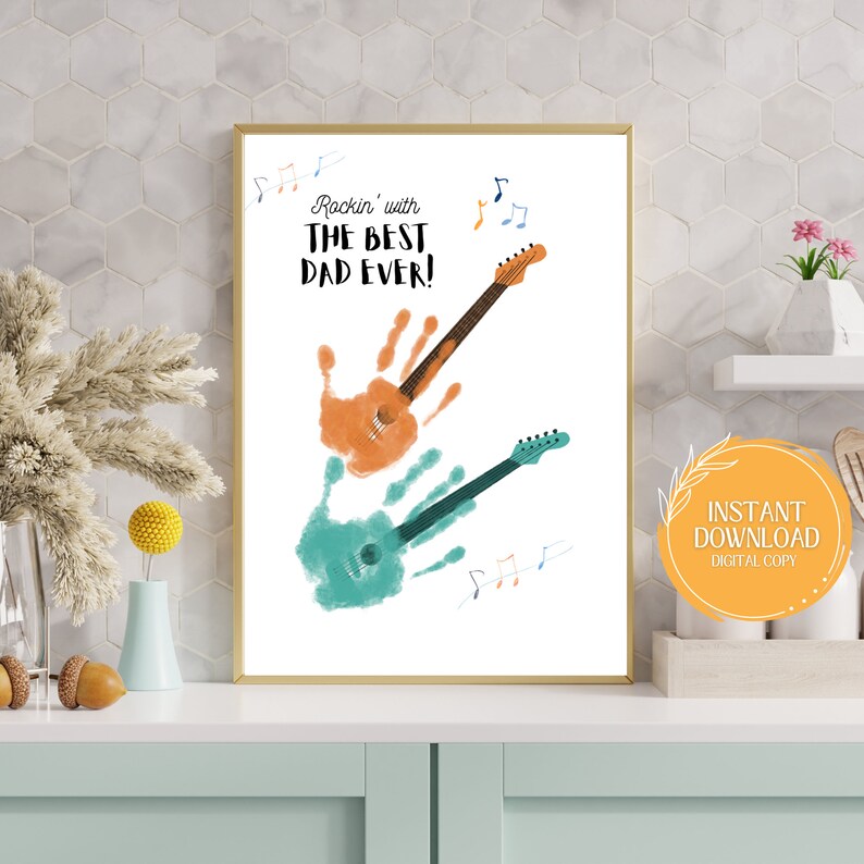 Father's Day Handprint Craft | Father's Day Printable | Fathers Day ...