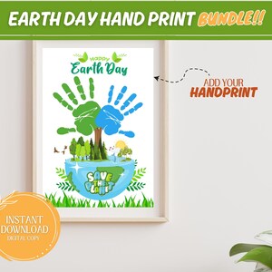 Earth Day Handprint Art, Earth Day Activity, Earth Day Handprint Craft ...