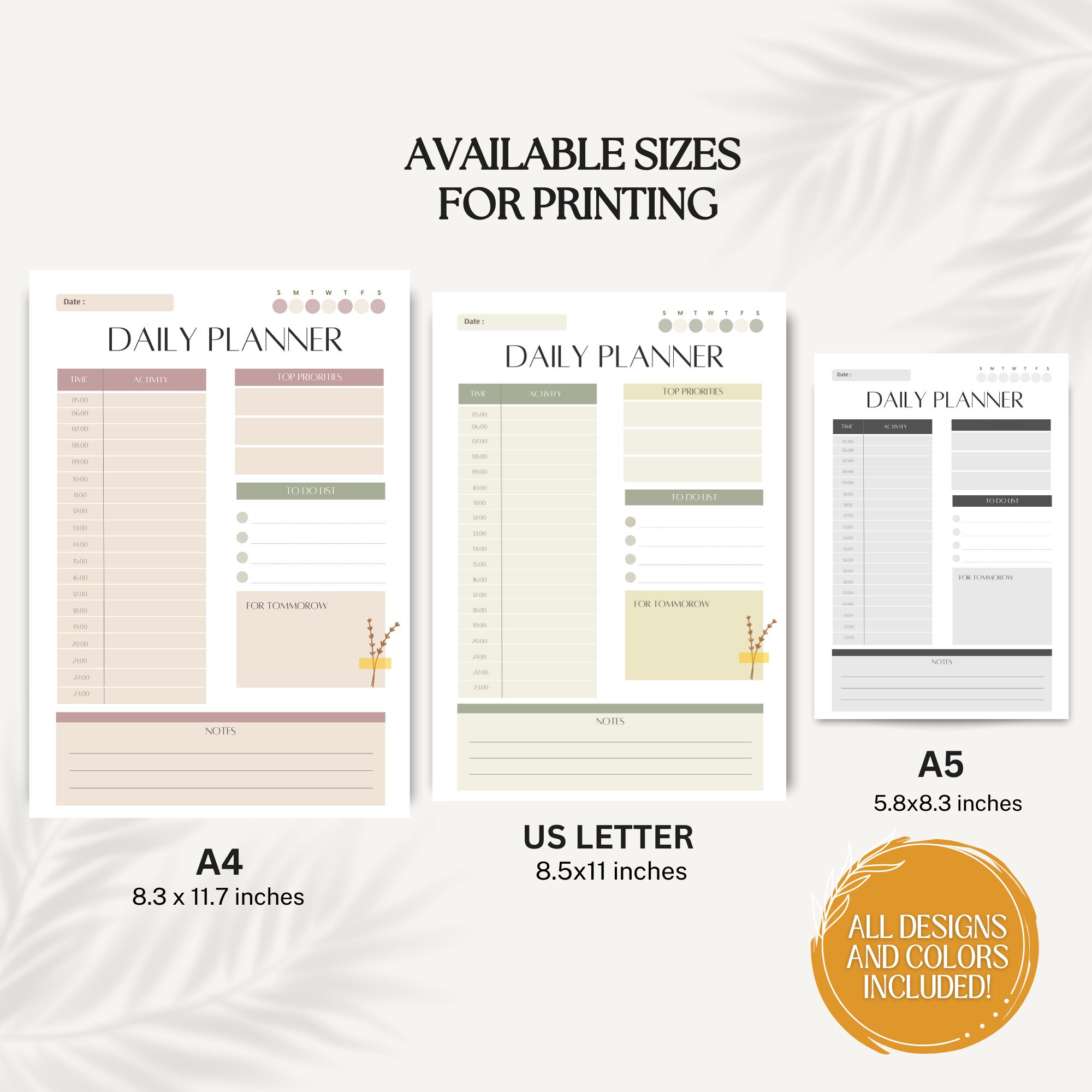 Daily to Do List, Daily Planner, Productivity Planner, Daily Planner ...