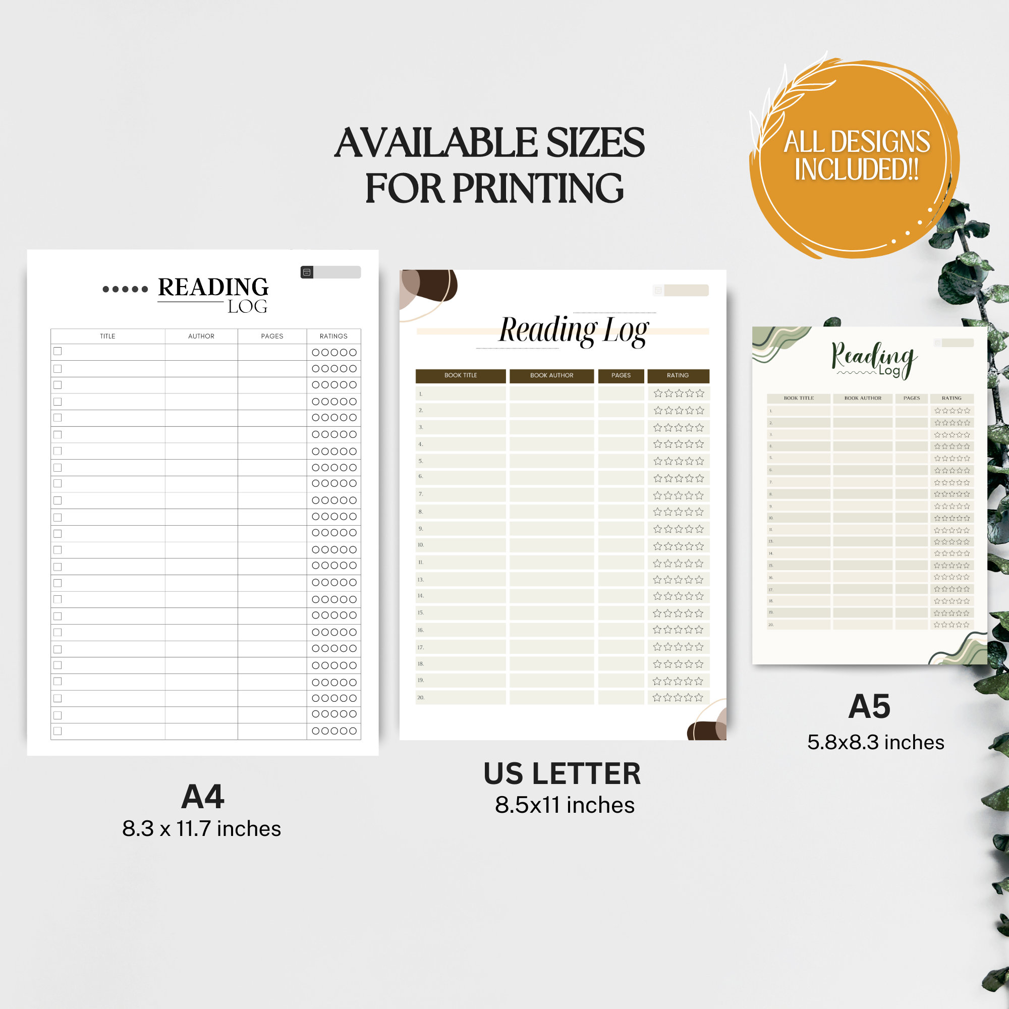 Reading Log Printable, Reading Tracker, Books to Read, Books I've Read ...