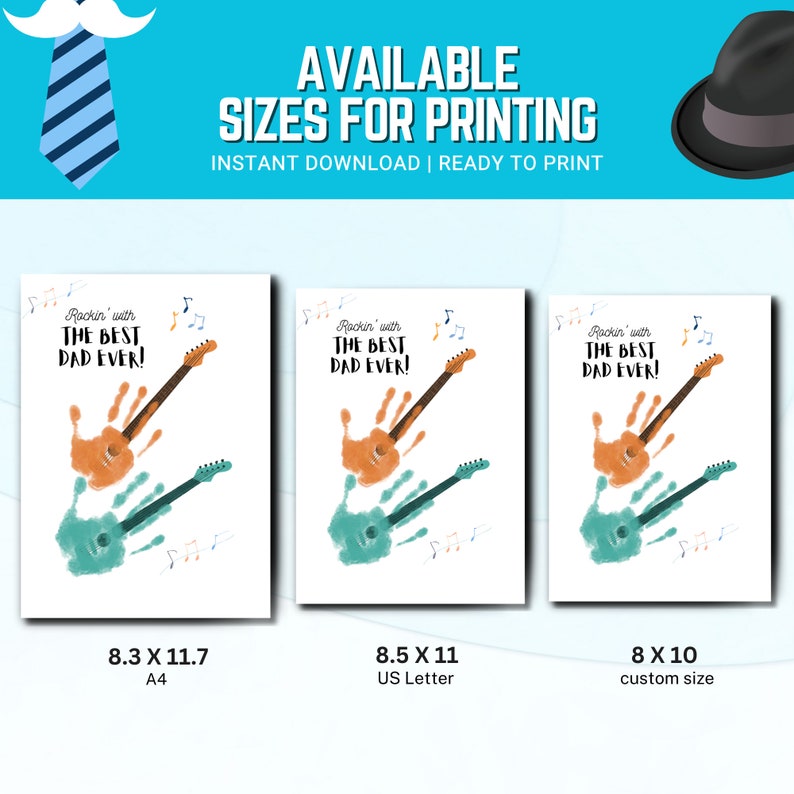 Father's Day Handprint Craft | Father's Day Printable | Fathers Day ...