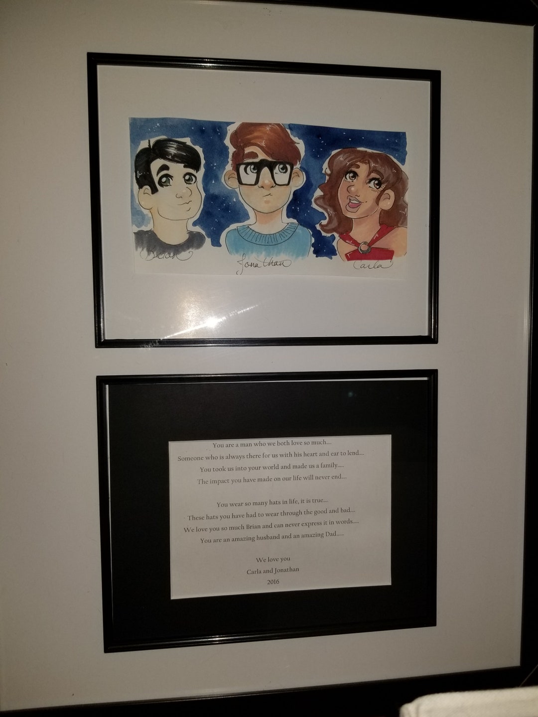 11 X 14 Personalized Poem With Print - Etsy
