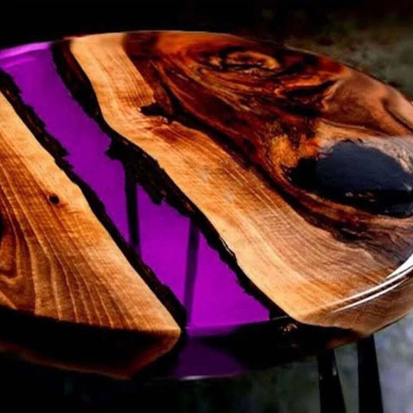Purple Epoxy Table - Etsy