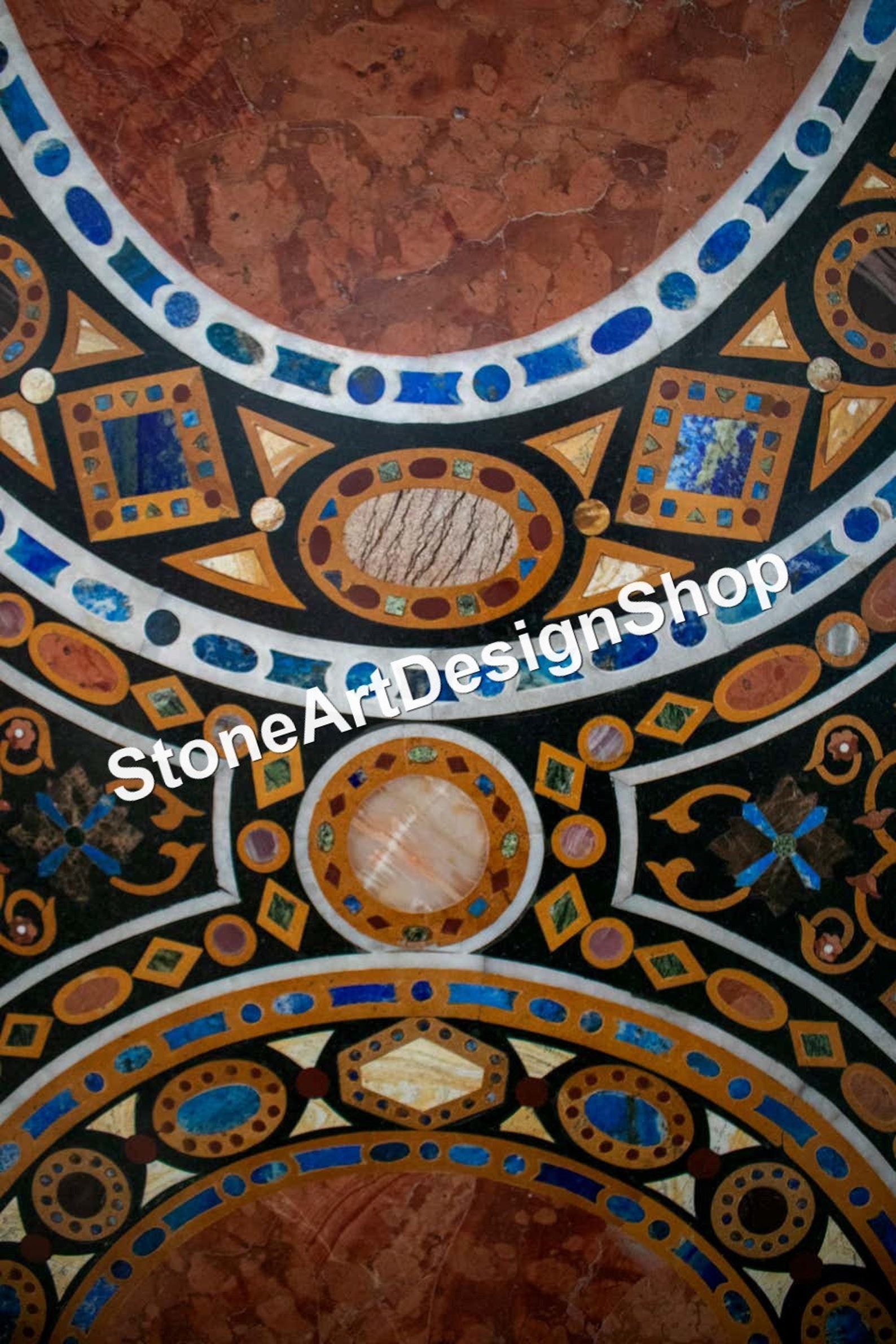 Black Marble Rectangular Table Top Home Deco Floral Living - Etsy