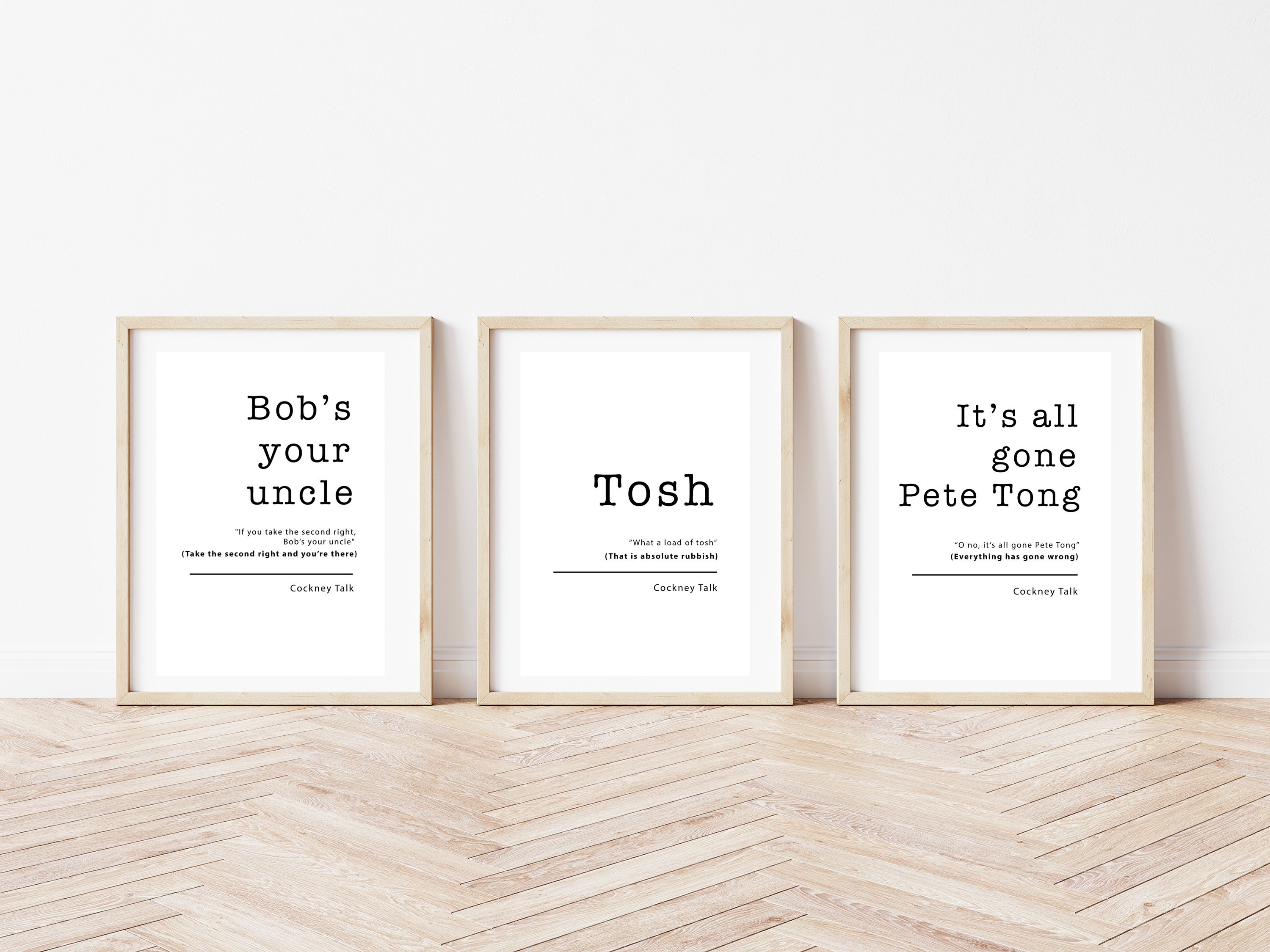 London Sayings Cockney Vocab Cockney Rhyme Slang Bob's - Etsy UK