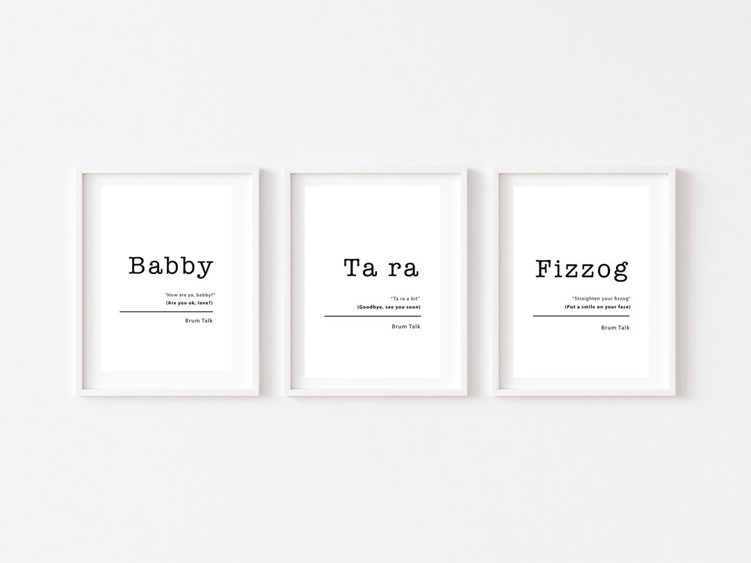 Birmingham Sayings Brum Vocab West Midlands Bobby - Etsy