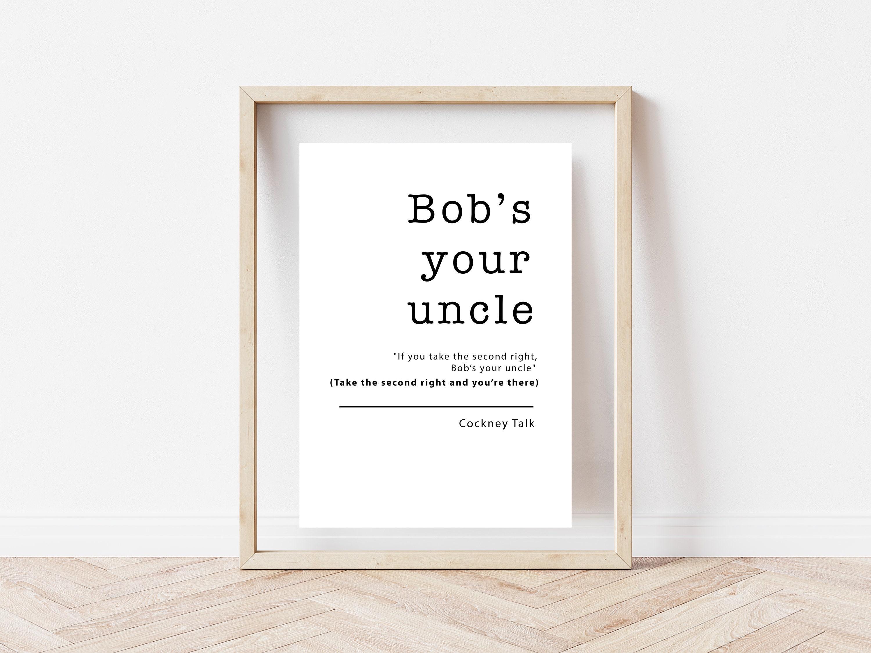 London Sayings Cockney Vocab Cockney Rhyme Slang Bob's - Etsy UK