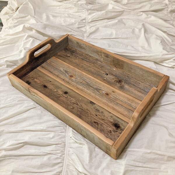 Reclaimed Wood Tray - Etsy