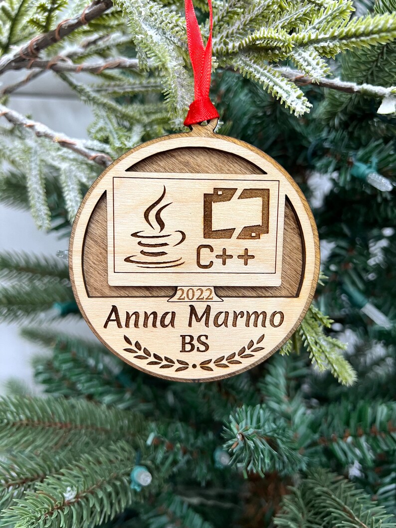 Computer Science Personalized Ornament/computer Programming - Etsy