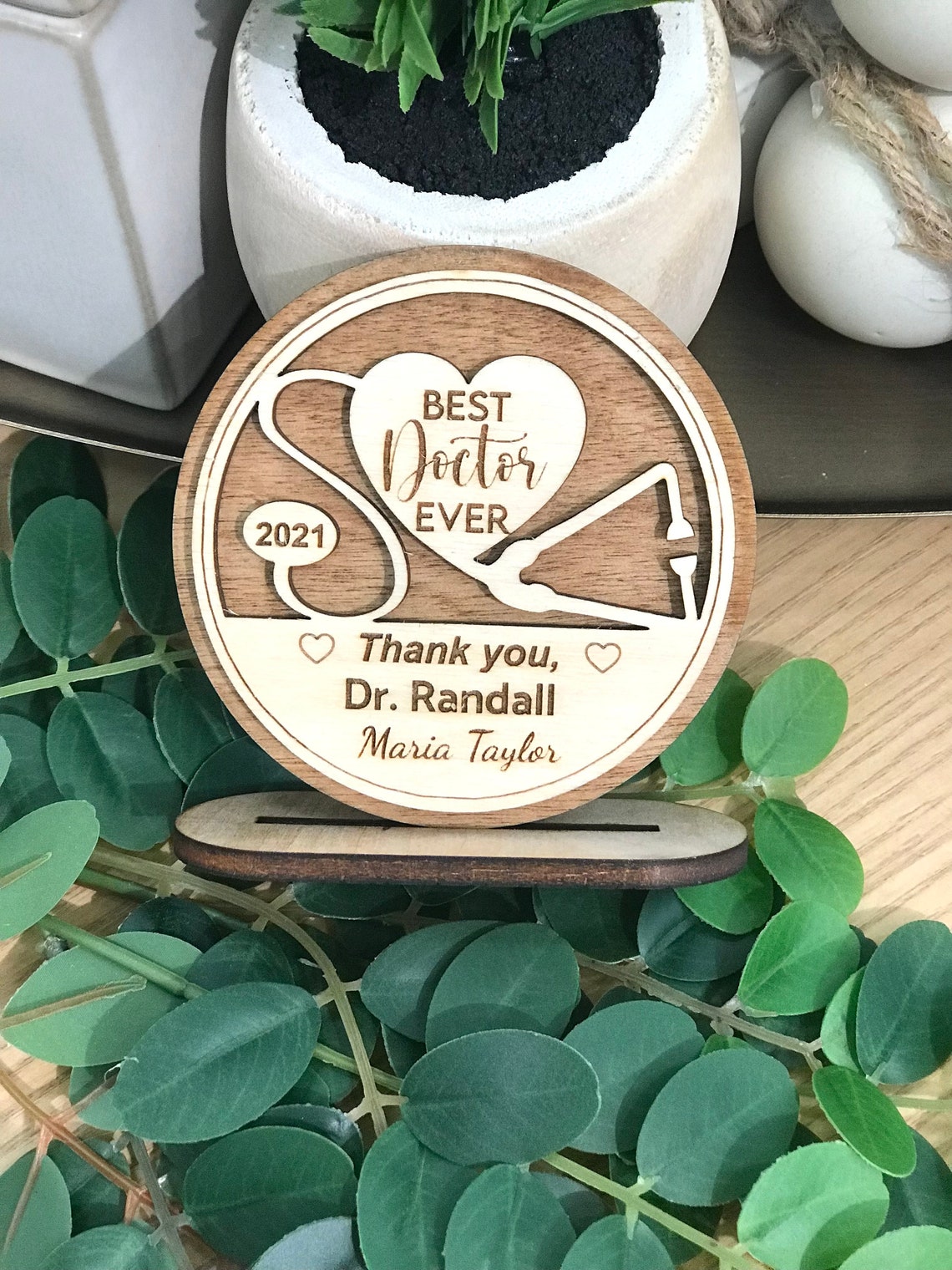 Best Doctor Ever Personalized Plaque/doctor/nurse Appreciation - Etsy