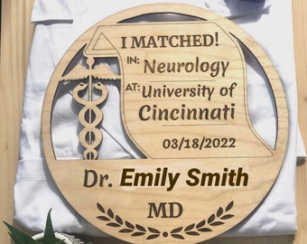 I Matched Residency Sign - Etsy