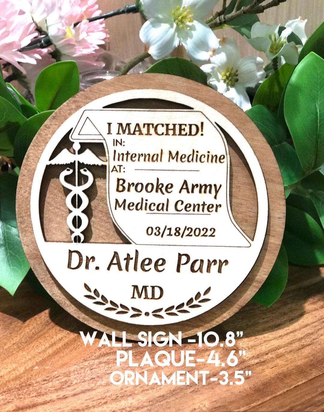 Residency Match Day 2025/medical School Ornament/md/do/personalized ...