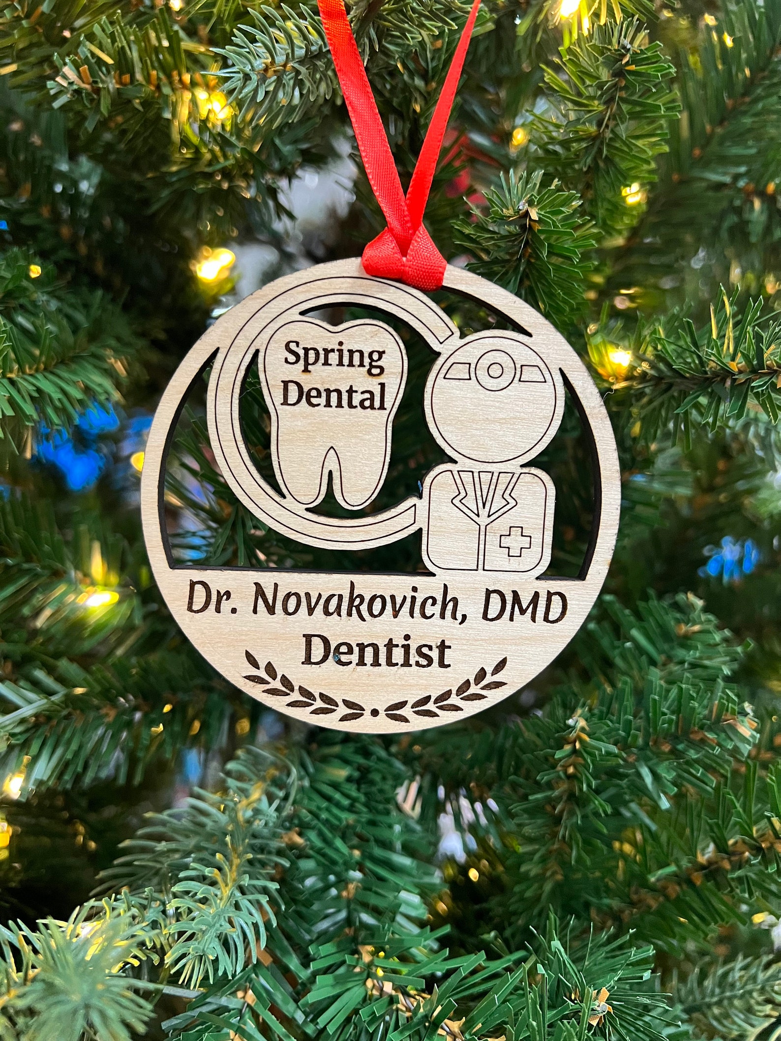 Dentist Personalized Christmas Ornament/dental School Students Gift ...