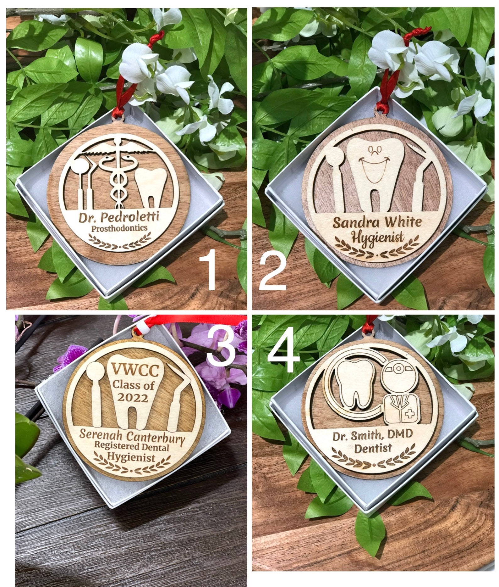 Dentist Personalized Christmas Ornament/dental School Students - Etsy