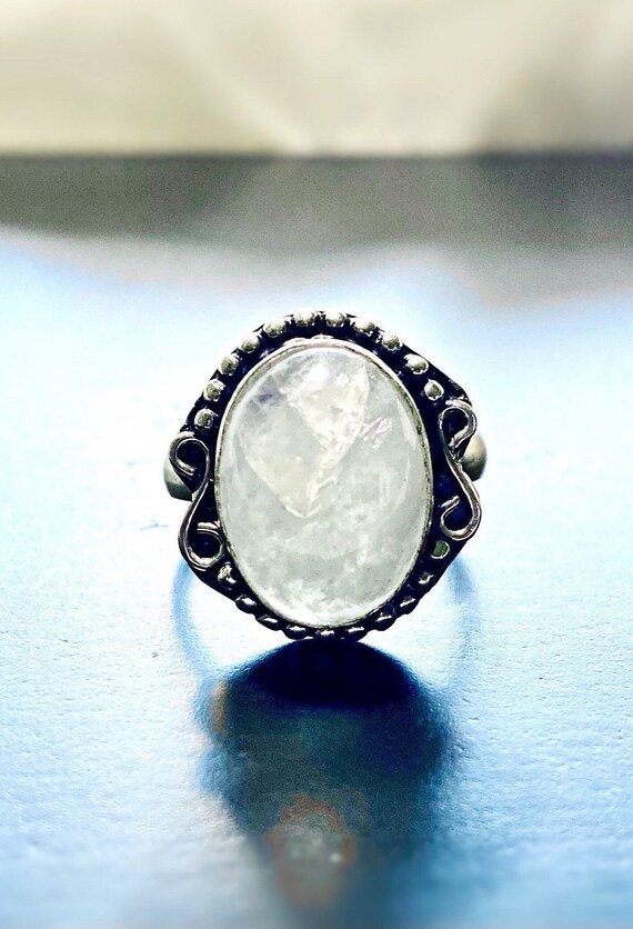 silver ring 925 vintage - Gem