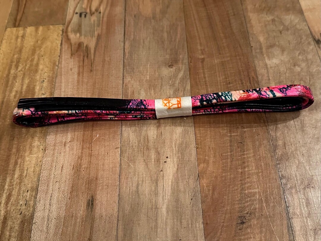 Japanese Kimono Gothic Punk Pink Black Saganishiki Obijime Belt - Etsy