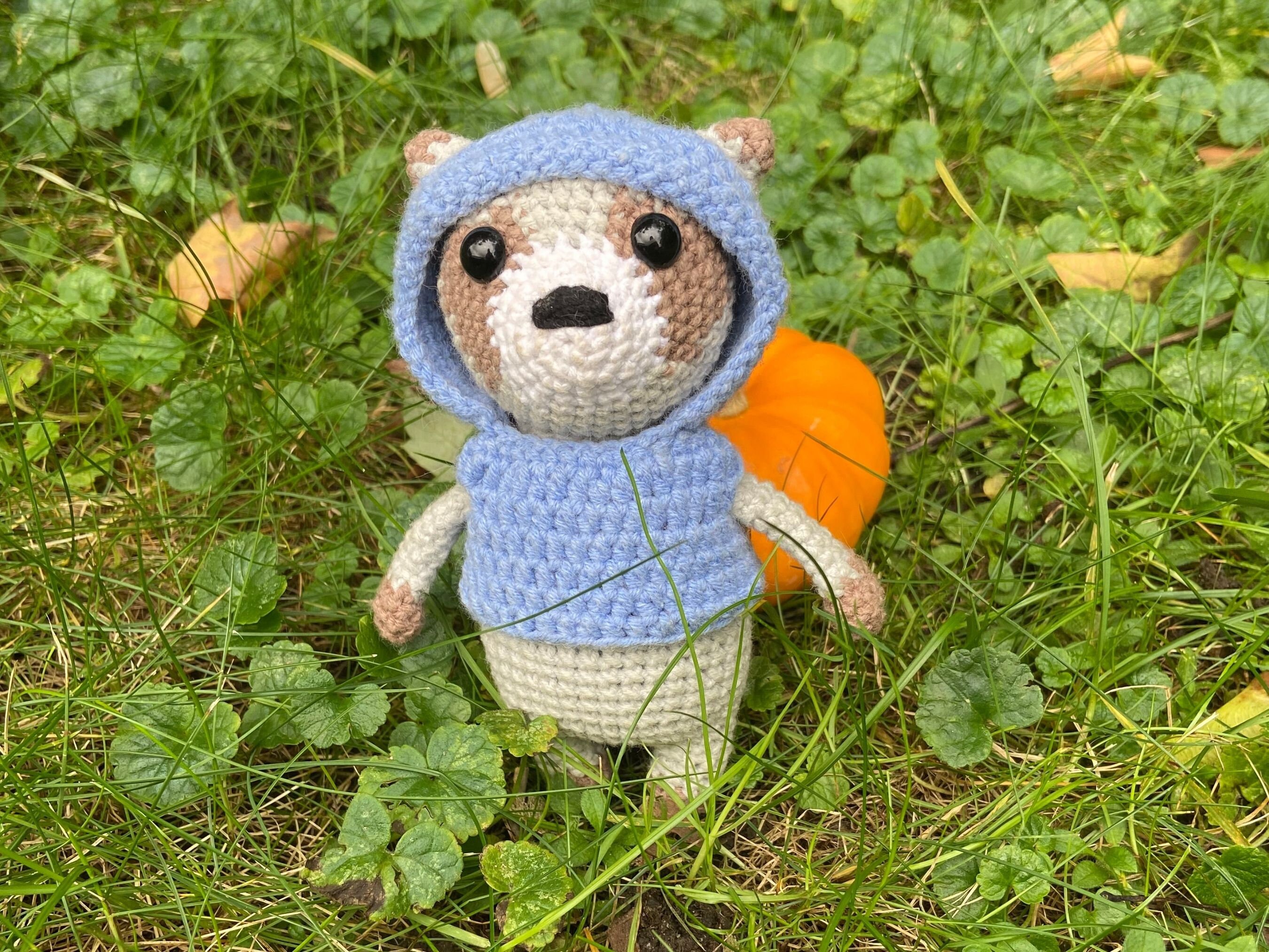 Crochet Pattern Raccoon in a Hoodie Forest Animals Woodland Creatures ...