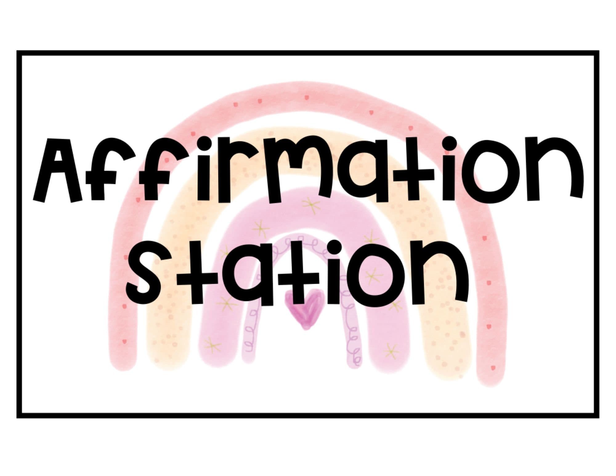 Positive Affirmations for Kids, Positive Self Talk, I Am Statements ...