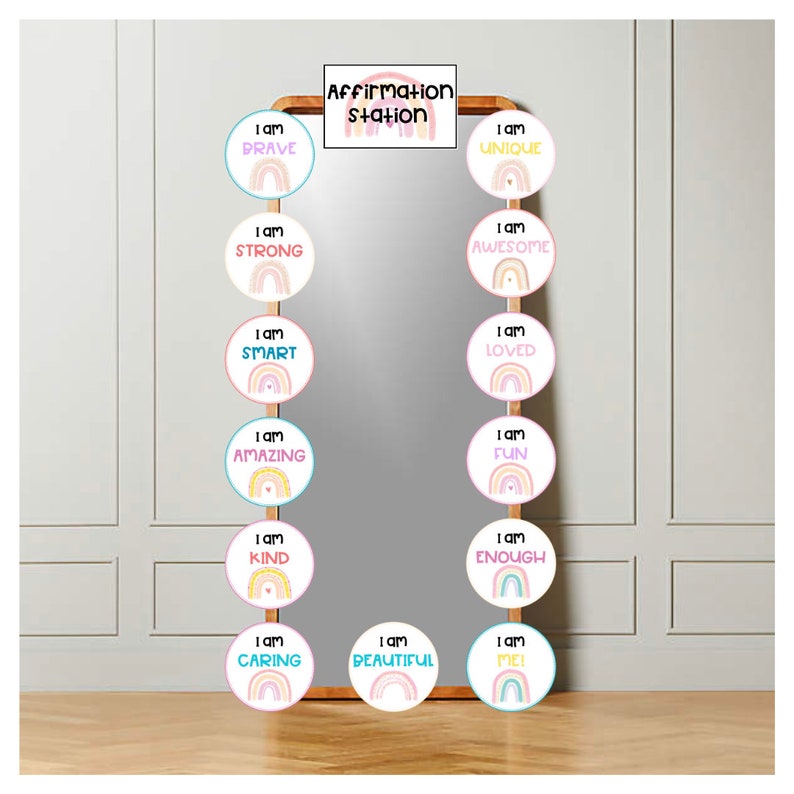 Positive Affirmations for Kids, Positive Self Talk, I Am Statements ...