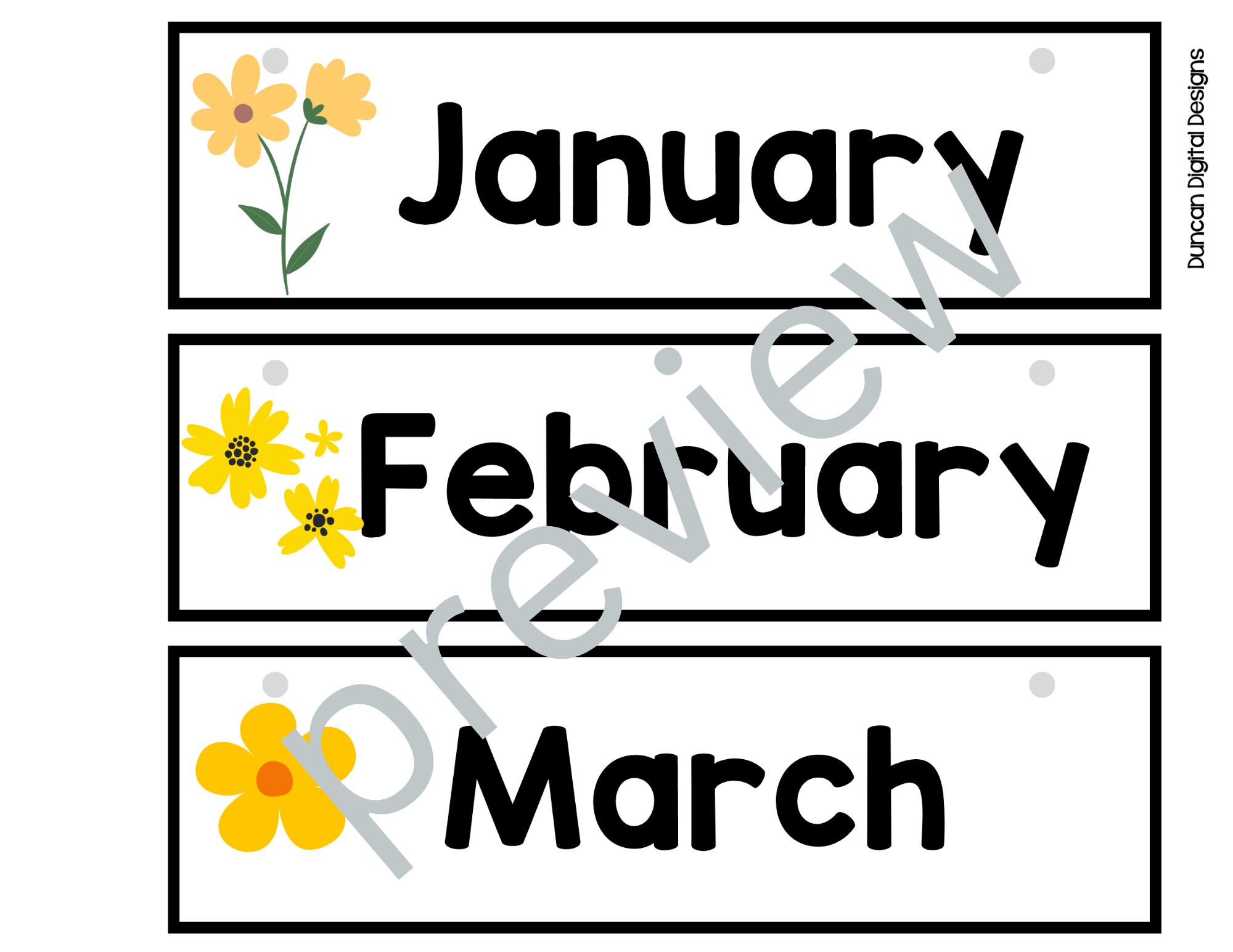 Bee Flip Calendar, Perpetual Calendar, Classroom Calendar Set - Etsy