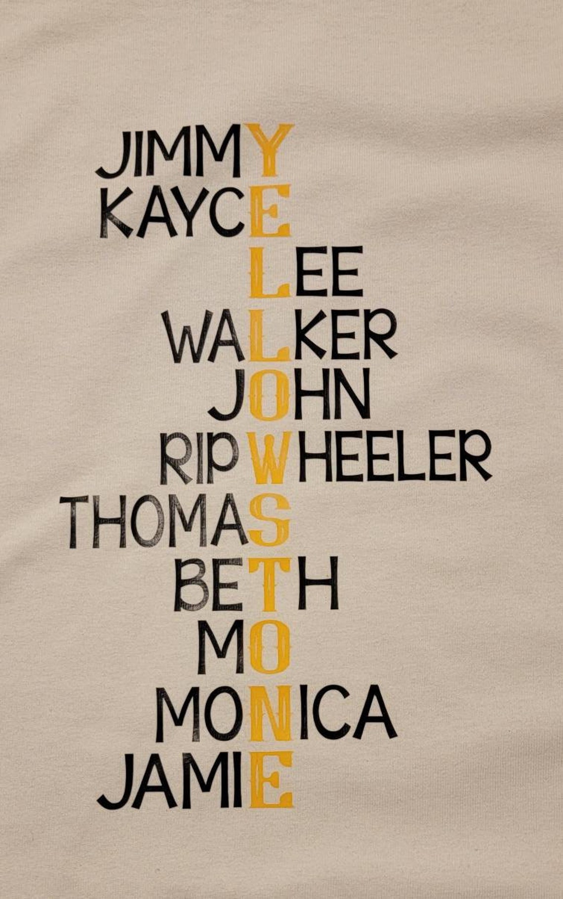 Yellowstone SVG, Yellowstone Characters, the Duttons - Etsy