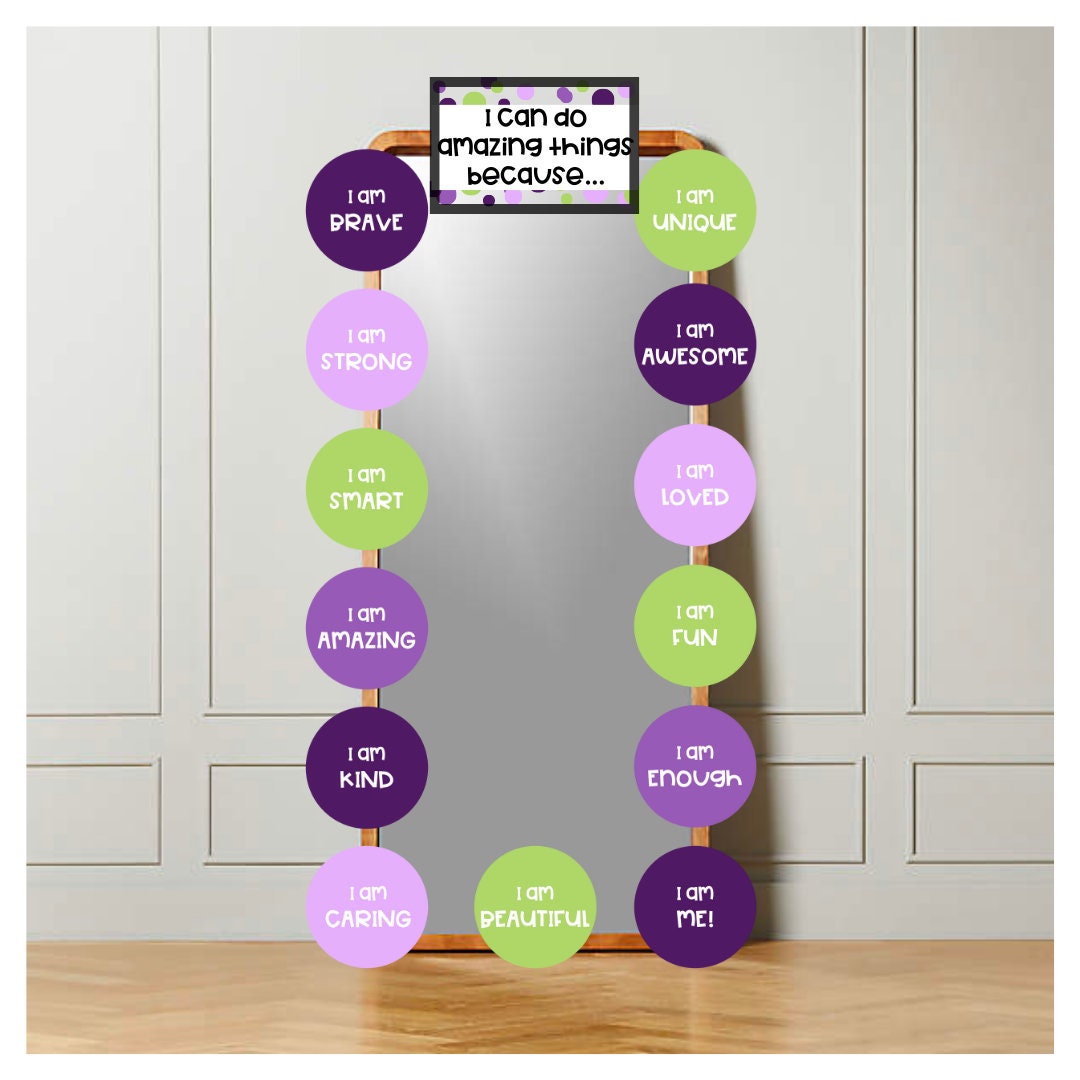 Positive Affirmations for Kids, Positive Self Talk, I Am Statements - Etsy