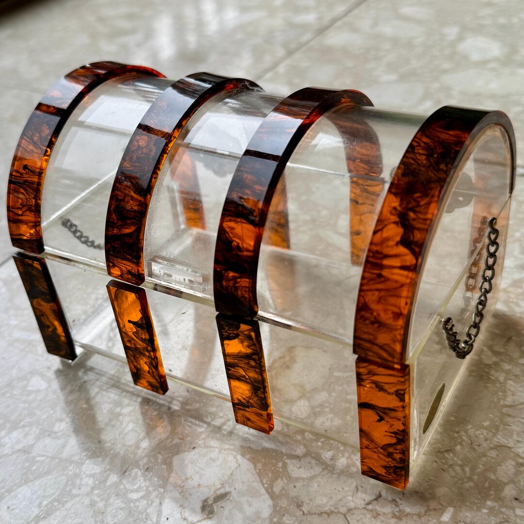 Lucite Mid Century Vintage Box - Etsy