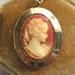 Vintage Cameo Gold Locket Necklace - Etsy