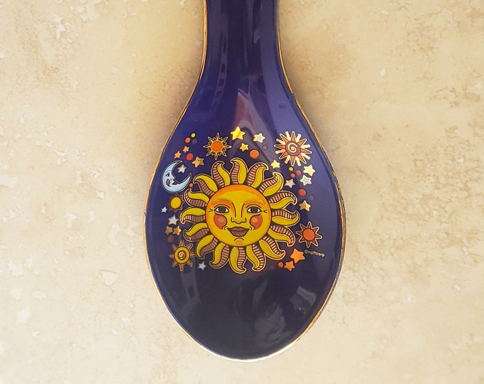 Celestial Spoon Rest//sun Moon Stars Spoon Rest//spoon Rest//kitchen ...