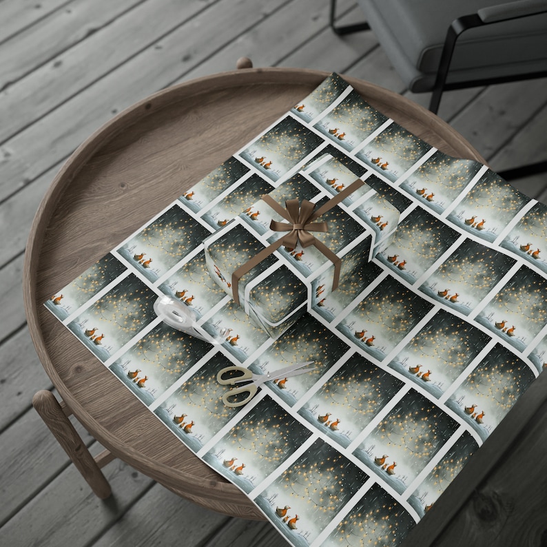 Ducks Holiday Wrapping Paper, Barn Gift Wrap, Farmyard Birthday Paper ...