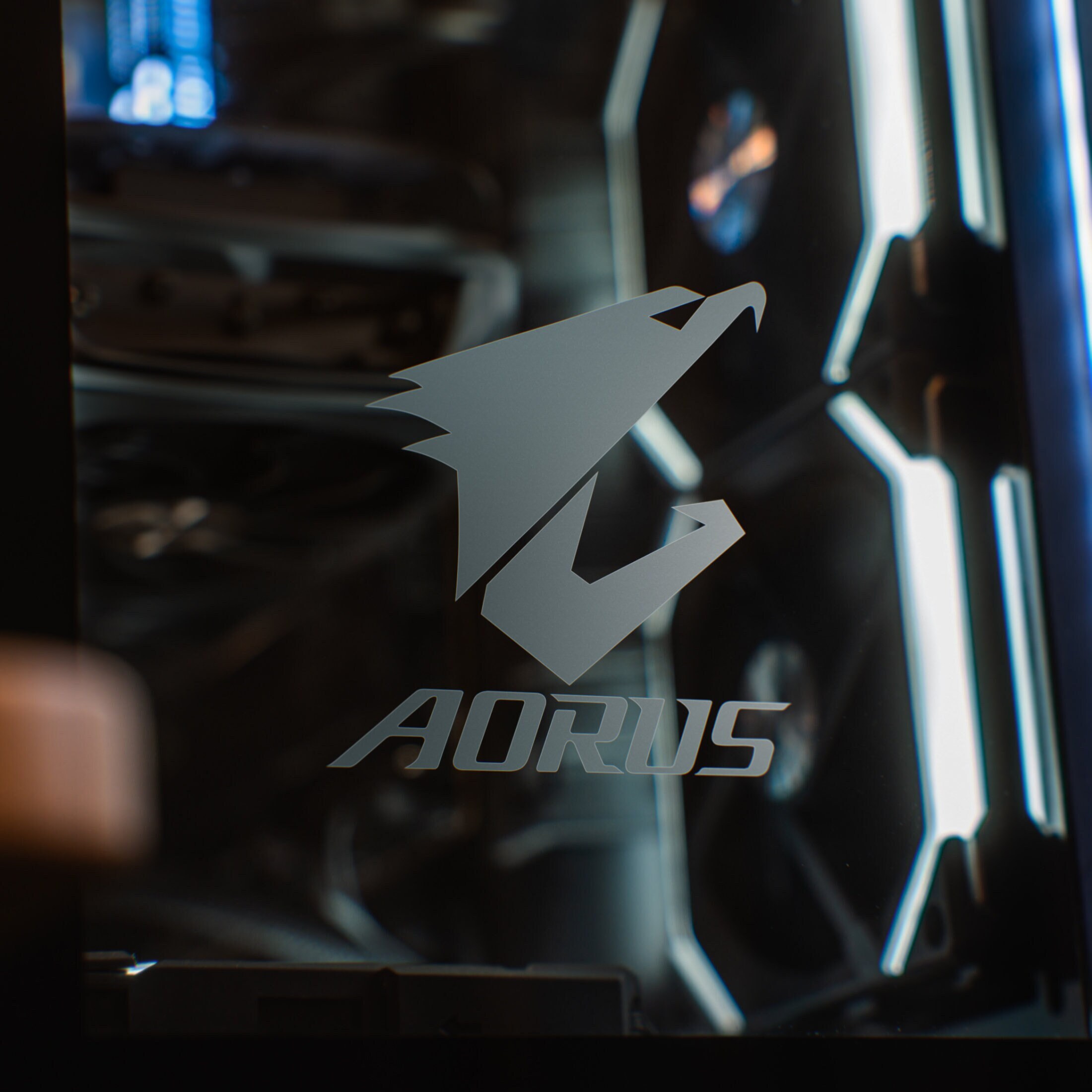 Etched Glass Effect Stickers for PC Screens - Gaming Logo - Etsy