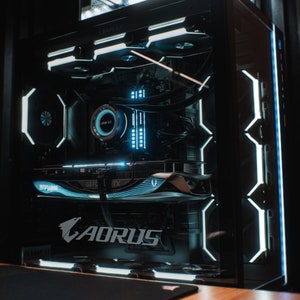 Etched Glass Effect Stickers for PC Windows - Gaming Logo - Etsy