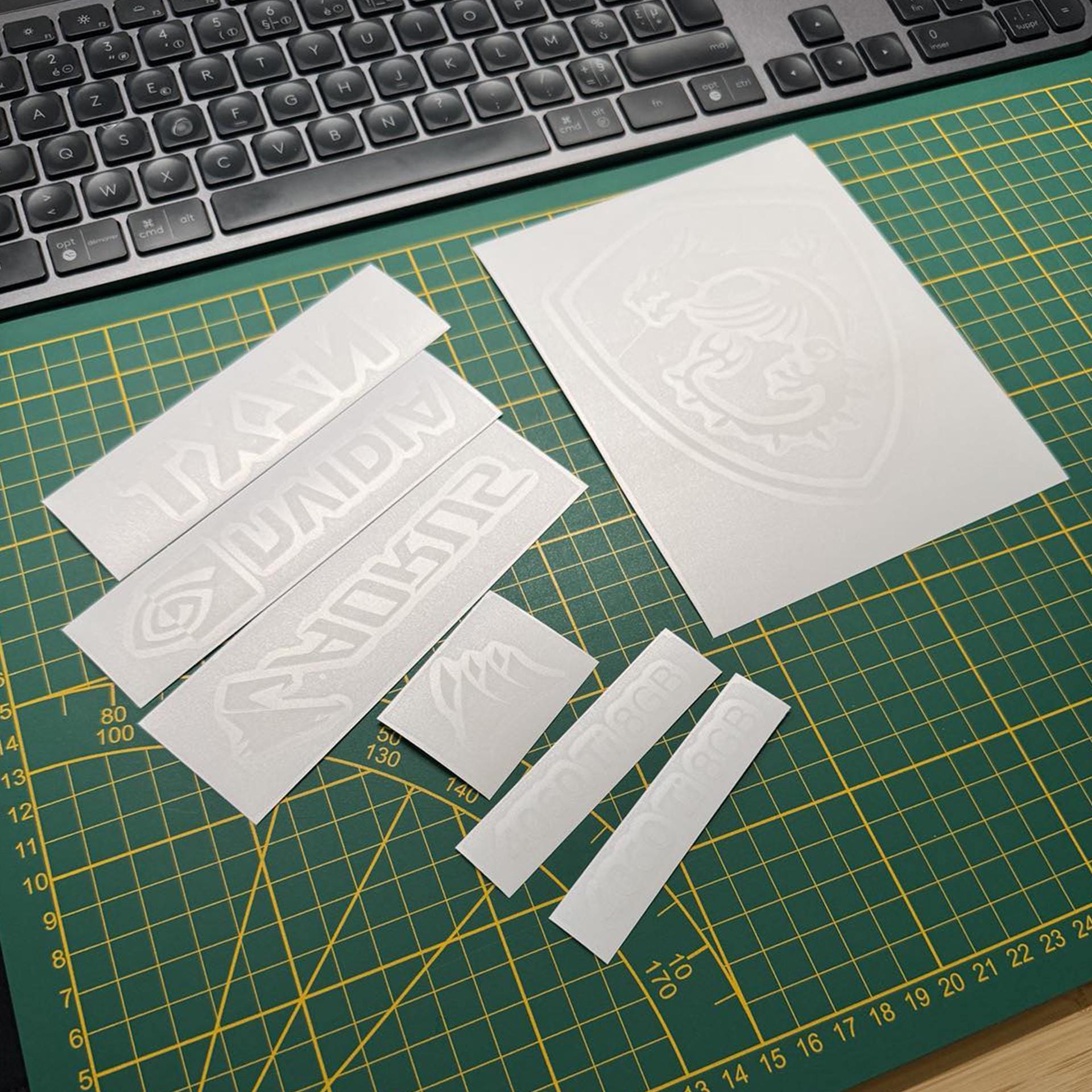 Etched Glass Effect Stickers for PC Windows - Gaming Logo - Etsy