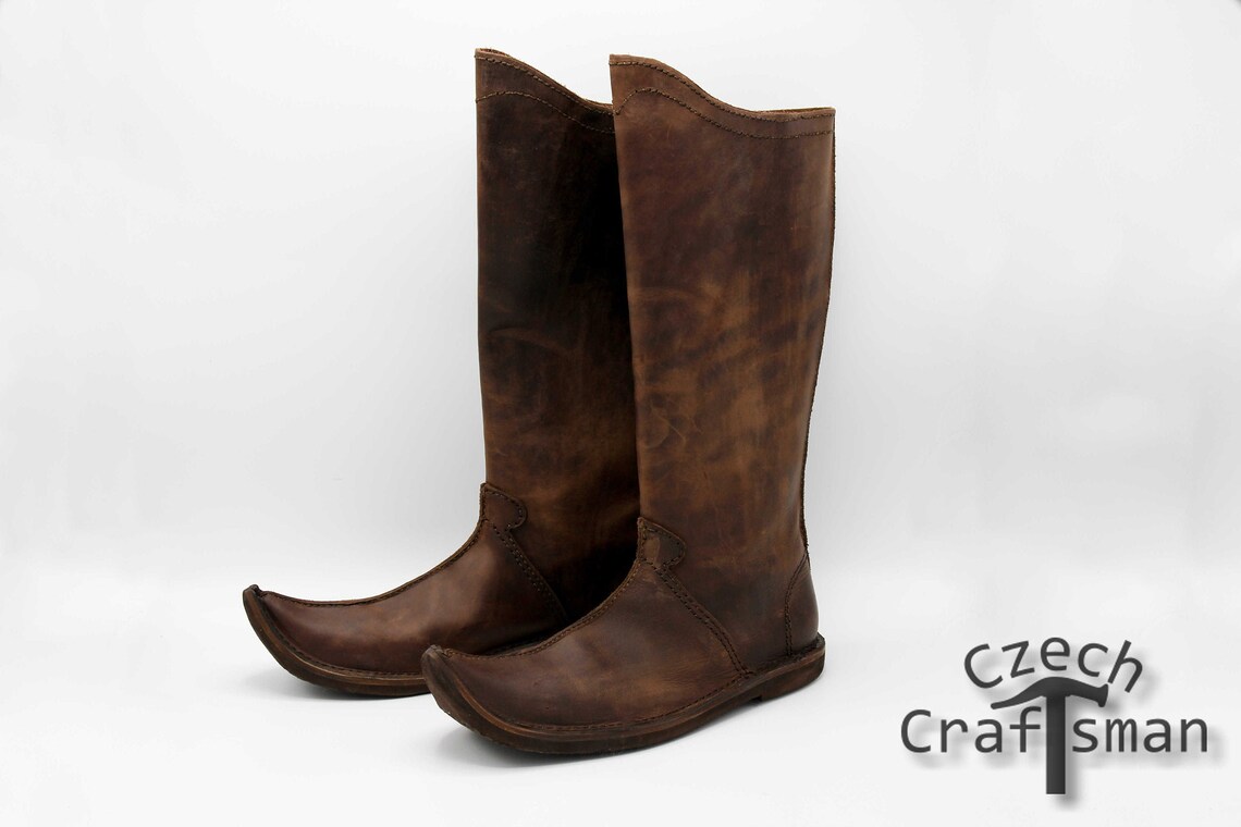 COSSACK Viking, Slavic High Boots - Etsy