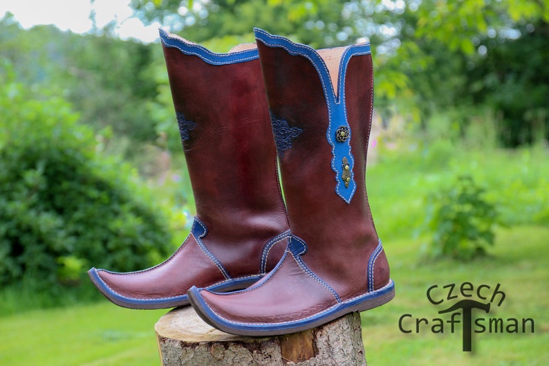 COSSACK Viking, Slavic High Boots - Etsy