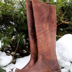 COSSACK Viking, Slavic High Boots - Etsy