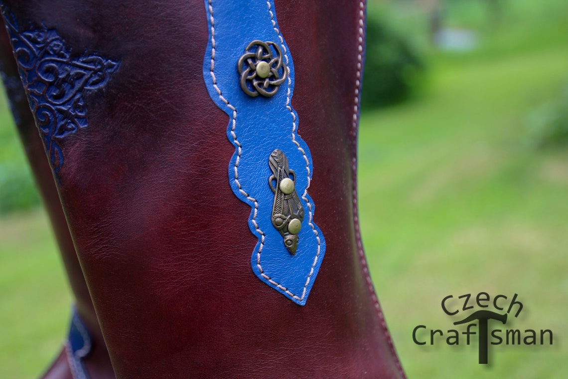 COSSACK Viking Slavic High Boots - Etsy